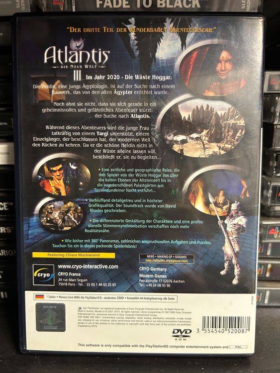 Atlantis 3 Ps2 (Gebraucht) in Giubiasco für CHF 10 – mit Lieferung auf ...
