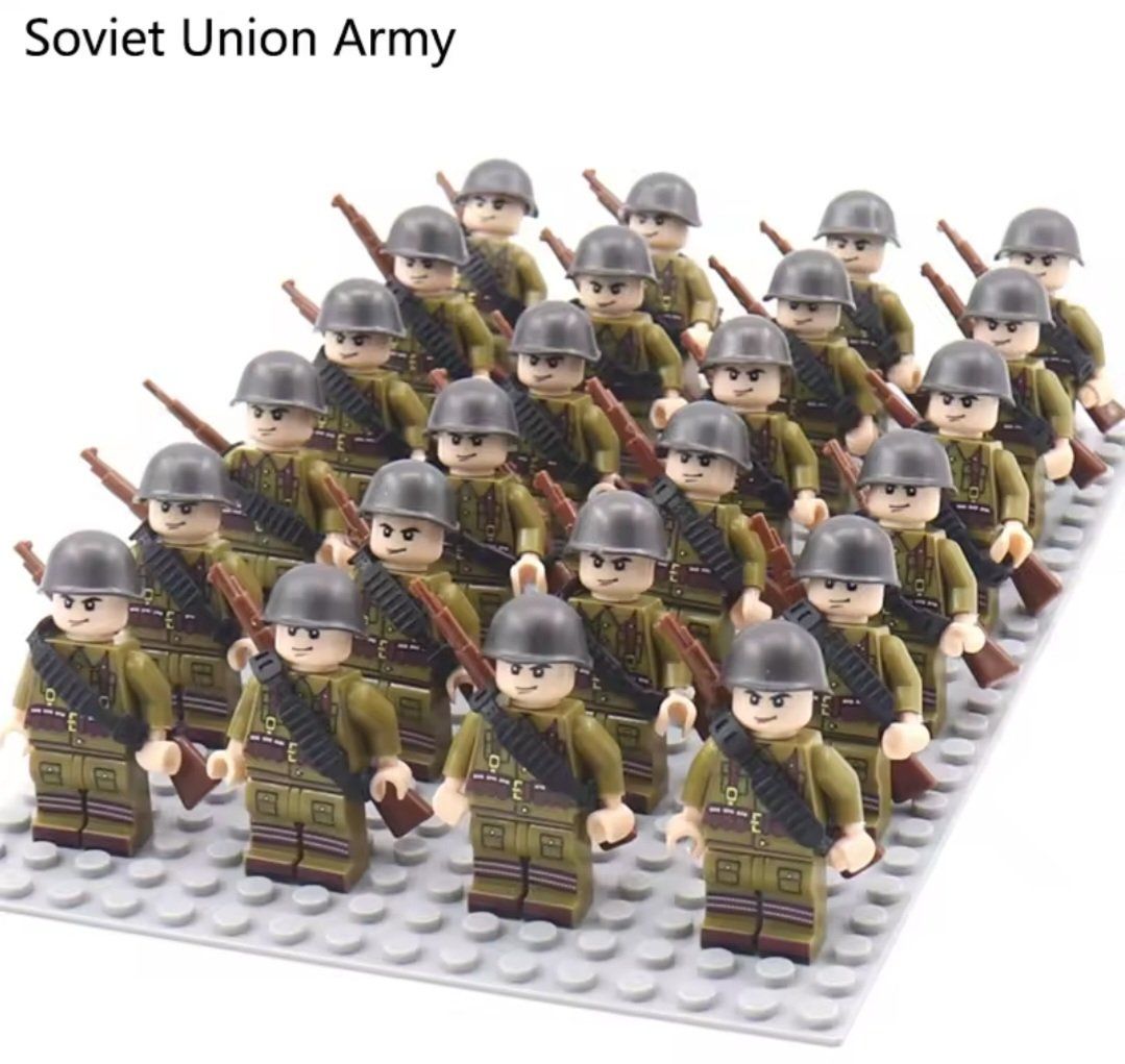 24x Soldats blocs de construction # Soviet Union Army # (Neuf avec ...