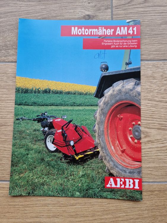 Original Prospekt Aebi AM41 Motormäher (Gebraucht) in Dürnten für CHF ...
