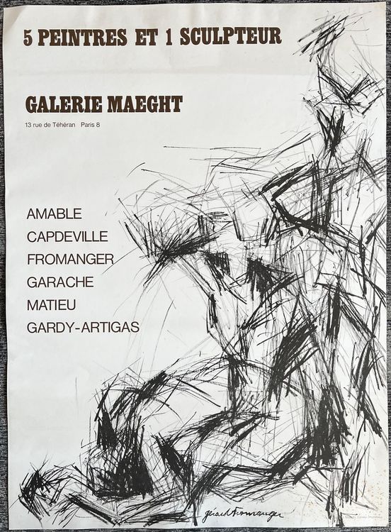 Gérard Fronanger (1939-2021) Ausstellungs Plakat (Gebraucht) in Root ...