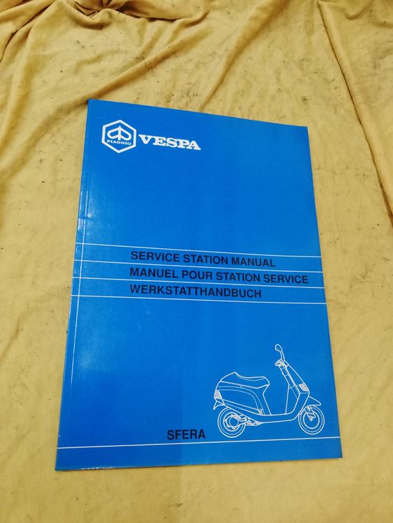 Original Piaggio Vespa Sfera Werkstatthandbuch gebraucht. | Kaufen auf Ricardo
