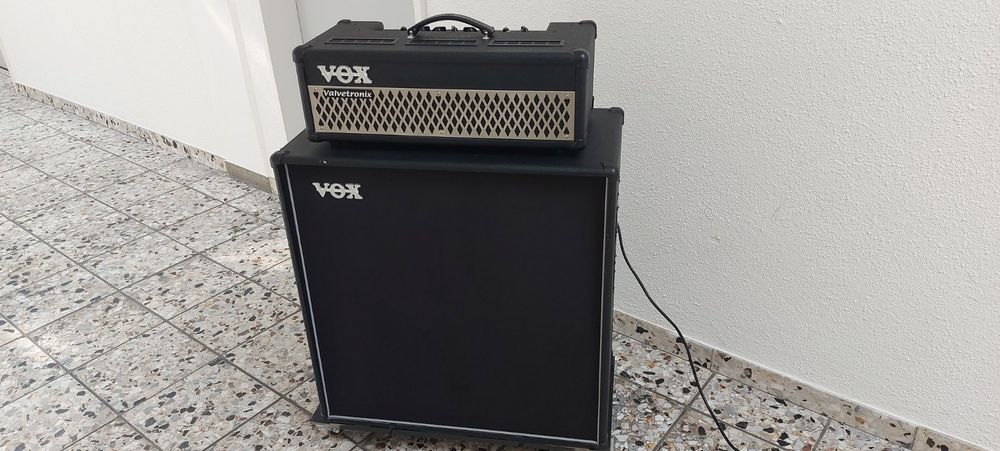 Vox Valvetronix AD100VTH Head & V412BK Cabinet, Black/Chrome (Gebraucht ...