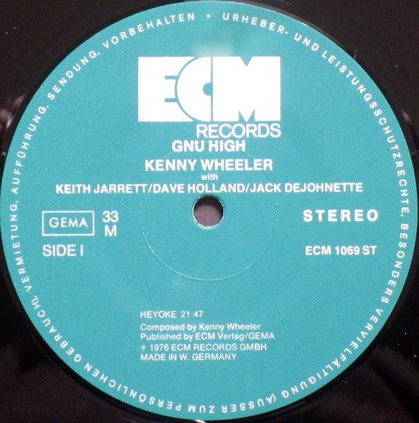 Kenny Wheeler – Gnu High , LP 1976 | Kaufen auf Ricardo