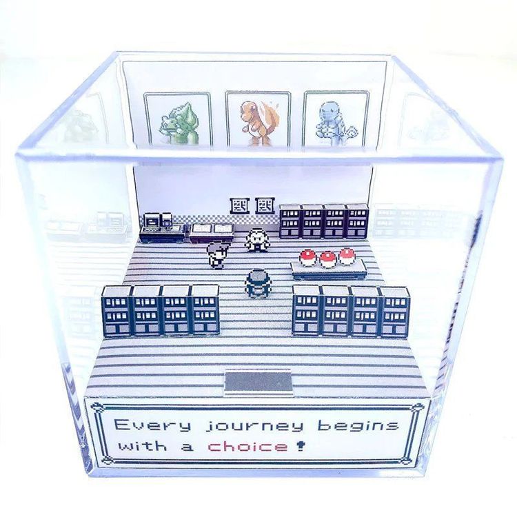 Pokemon Oak's Lab Red & Blue Diorama Cube | Kaufen auf Ricardo