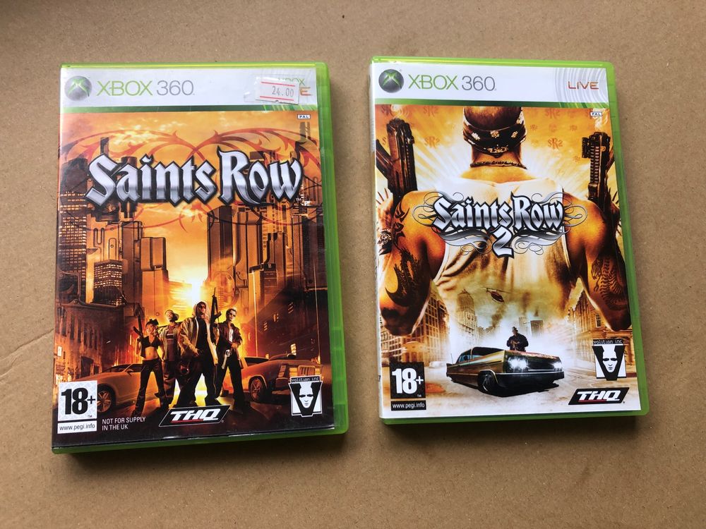 2 Stück XBOX 360 Kult GAME Saints ROW 1 & 2 | Kaufen auf Ricardo