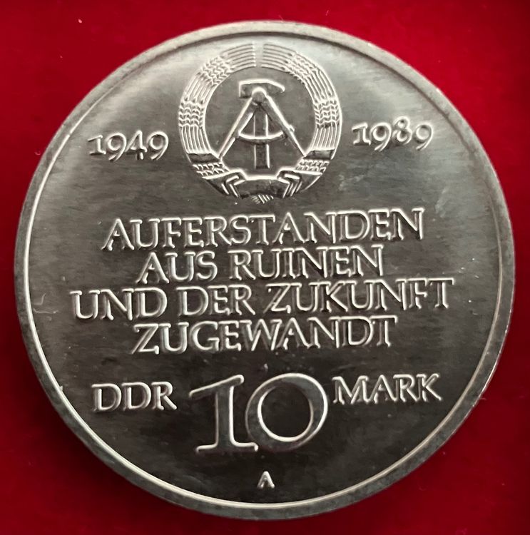 DDR Gedenkmünze 10 Mark, 1989 | Kaufen auf Ricardo