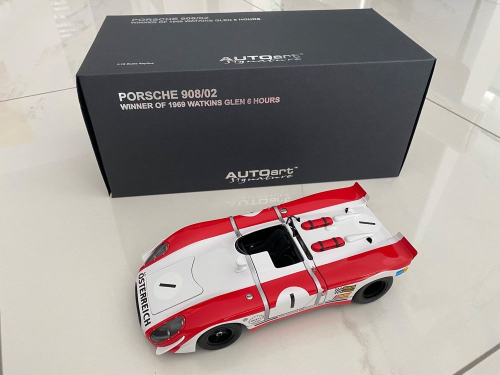 Porsche 908/02 Watkins Glen 1969 – 1:18 AutoArt «Signature» | Comprare ...