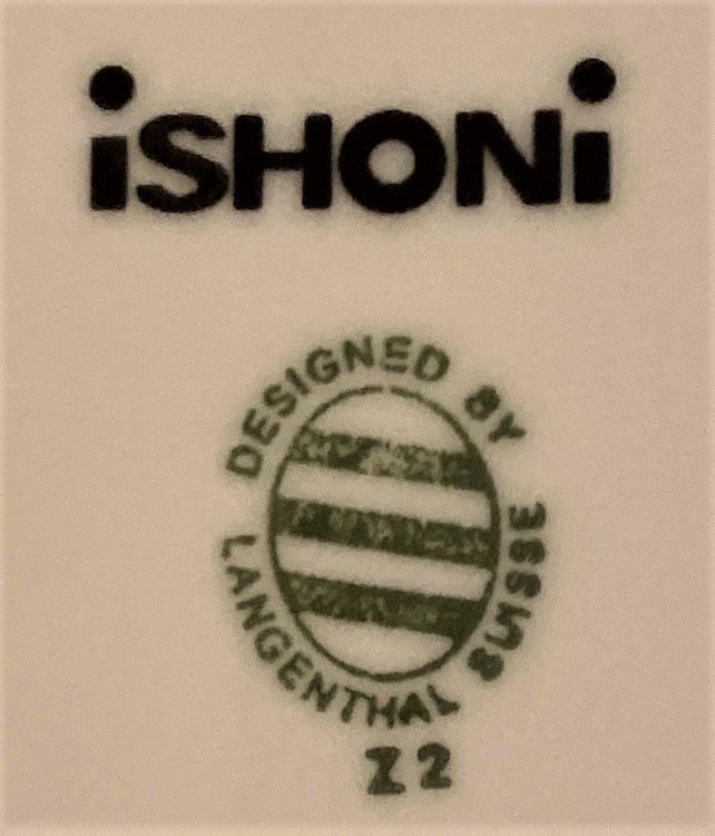 6 iSHONi Teller Platzteller - ELVIS - Porzellan Langenthal (Gebraucht ...