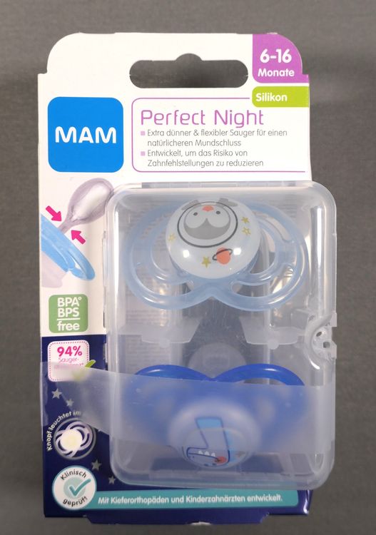 Nuggi - Perfect Night (2 Stk.) 6-16 Monate - MAM (Neu (gemäss ...