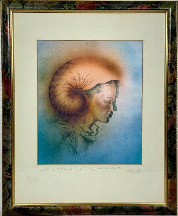 Interessante Lithografie Unleserlich Signiert | Kaufen auf Ricardo