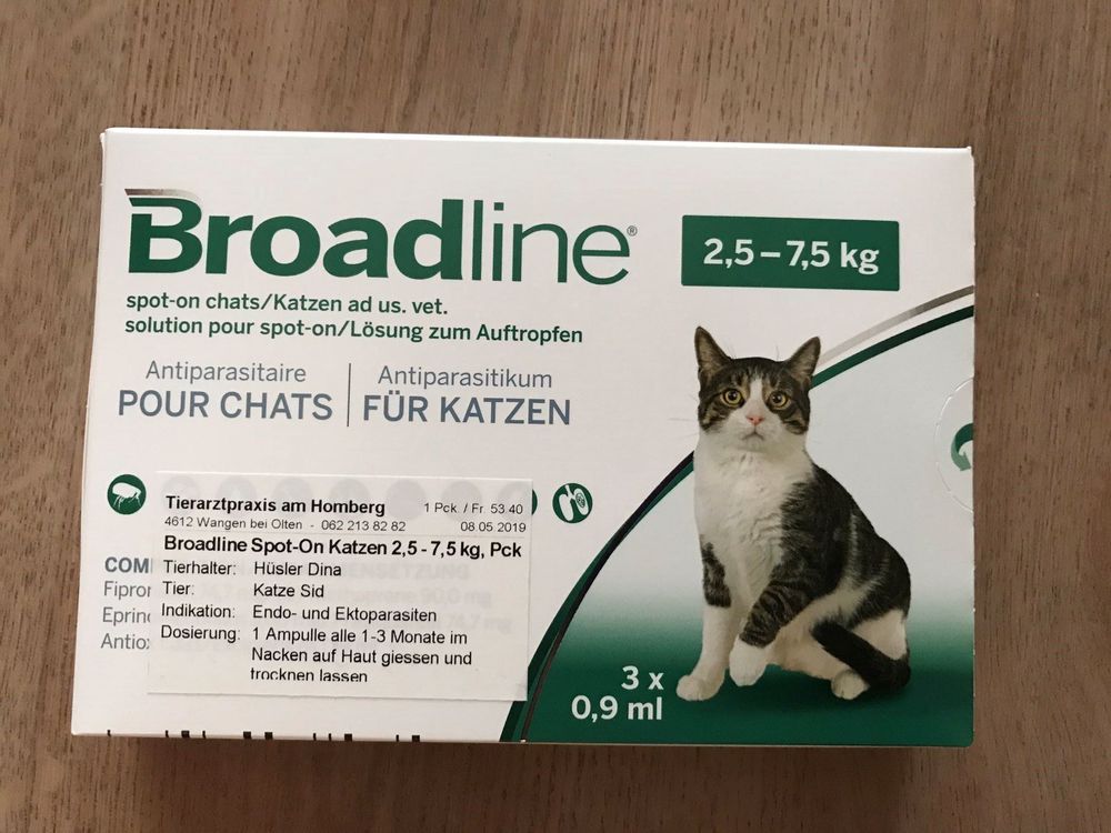 Broadline - Antiparasitikum für Katzen (Neuf avec emballage d'origine ...
