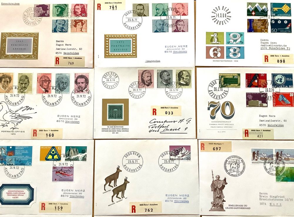 1969 - 89 / FDC Sondermarken Einschreiben ( 15 Stk.) (Gebraucht) in ...