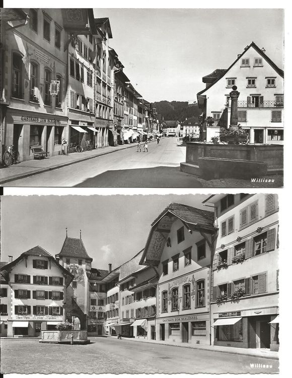 Willisau LU Zentrum 2AK mit Rest. Schlüssel 1950 sehr gut er (Neu ...
