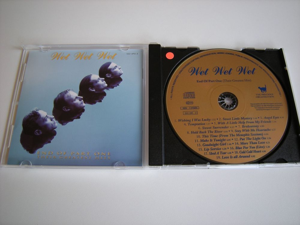 WET WET WET - End of Part One - Their Greatest Hits (Gebraucht) in ...