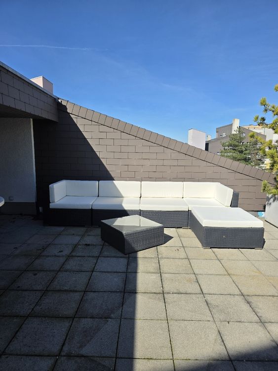 Rattan Optik Lounge Eckgarnitur mit Tisch für Balkon, Terass (Gebraucht) in St. Gallen für CHF ...