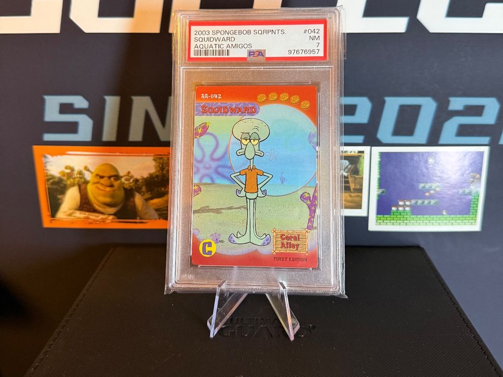 Spongebob Aquatic Amigos Squidward #042 UD 2003 RC PSA 7 (Neu und ...