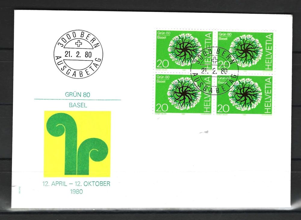 FDC Viererblock 1980 | Kaufen auf Ricardo