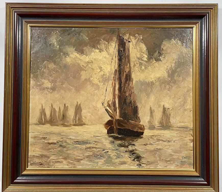 Grosses faszinierendes Segelboot Gemälde unleserlich Signier (Gebraucht) in Root für CHF 90 ...