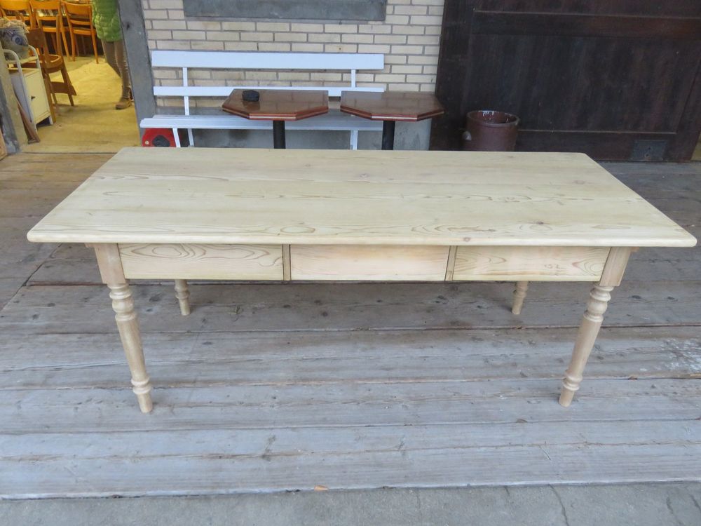 langer antiker Tannentisch 200cm | Kaufen auf Ricardo