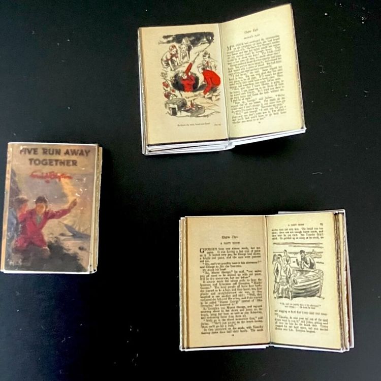 Kinderbuch (Enid Blyton, Fünf Freunde) f/Puppenstuben. Repro (Neu und ...