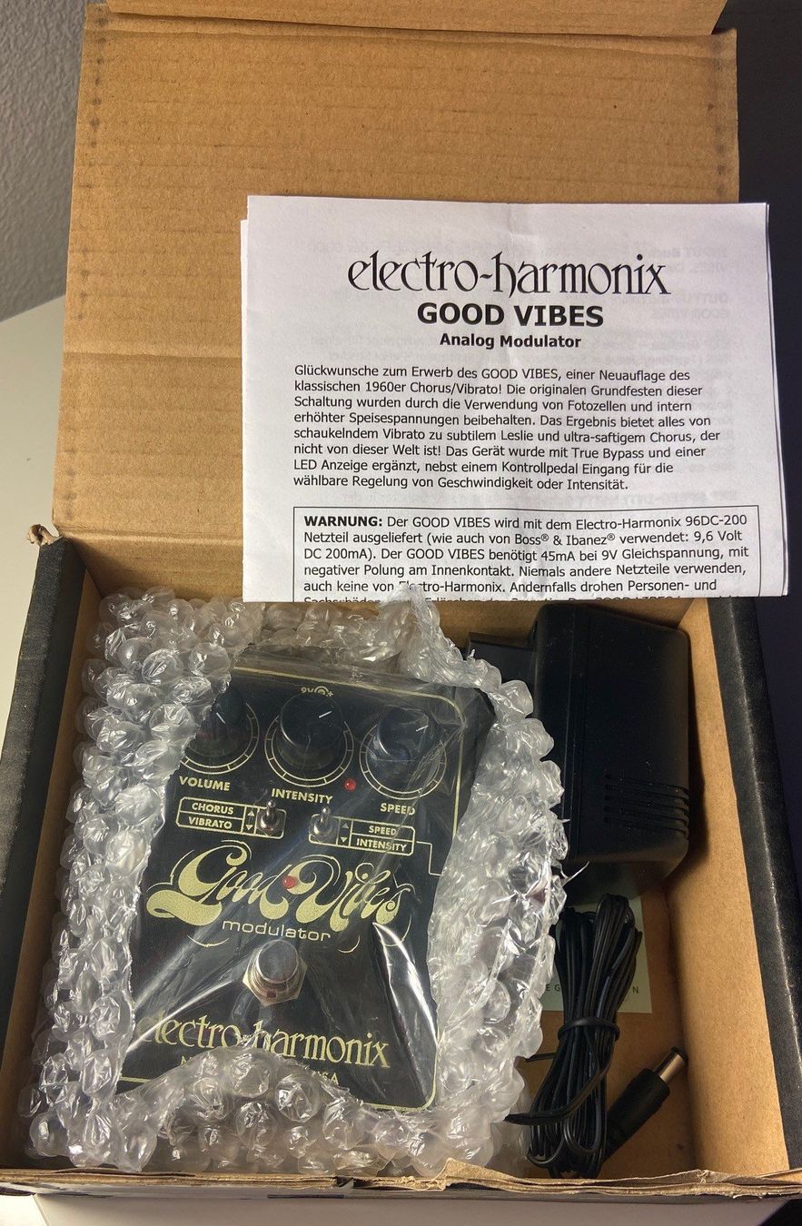 Electro Harmonix Good Vibes Analog Modulator pedal (as new) (Neu und ...