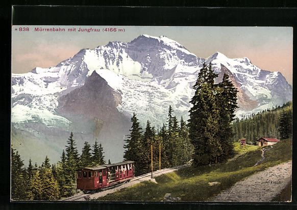 AK Mürrenbahn mit Jungfrau | Kaufen auf Ricardo