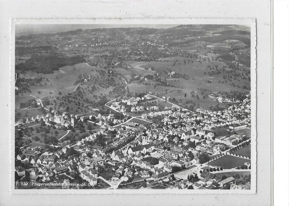 SG Gossau 1954 Fliegeraufnahme (Gebraucht) in Schocherswil für CHF 6 – mit Lieferung auf Ricardo ...
