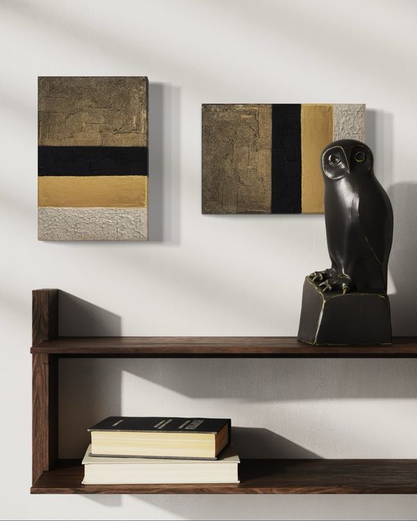 Abstrakte Acryl Gemälde, 2er Set | Kaufen auf Ricardo