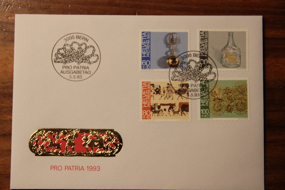 Schweiz Pro Patria 1993 - FDC-Volkskunst aus der Schweiz II (Neu (gemäss Beschreibung)) in Jona ...