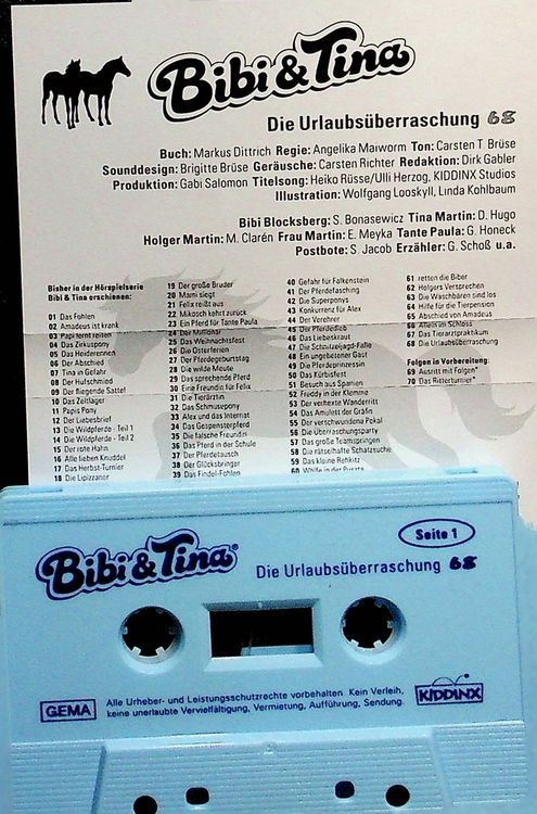 MC Bibi und Tina 68 Urlaubsüberraschung Hörspiel (Gebraucht) in Reitnau ...