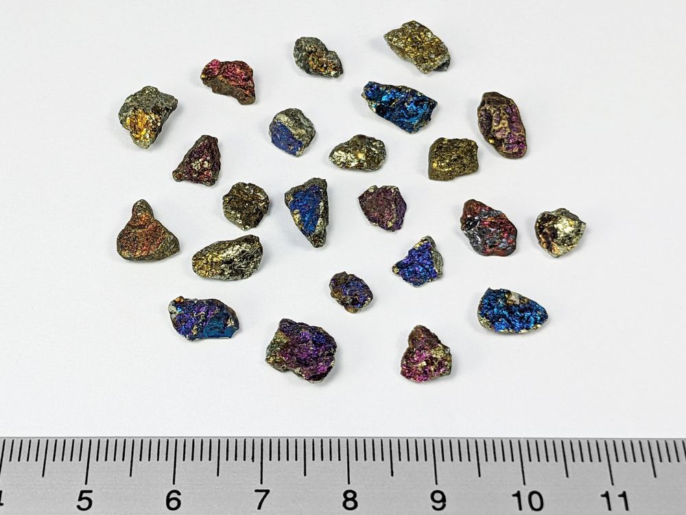 Buntkupfer/Chalkopyrit Rohsplitter 6 bis 10mm, 7 Gramm (Neu und originalverpackt) in Meilen für ...