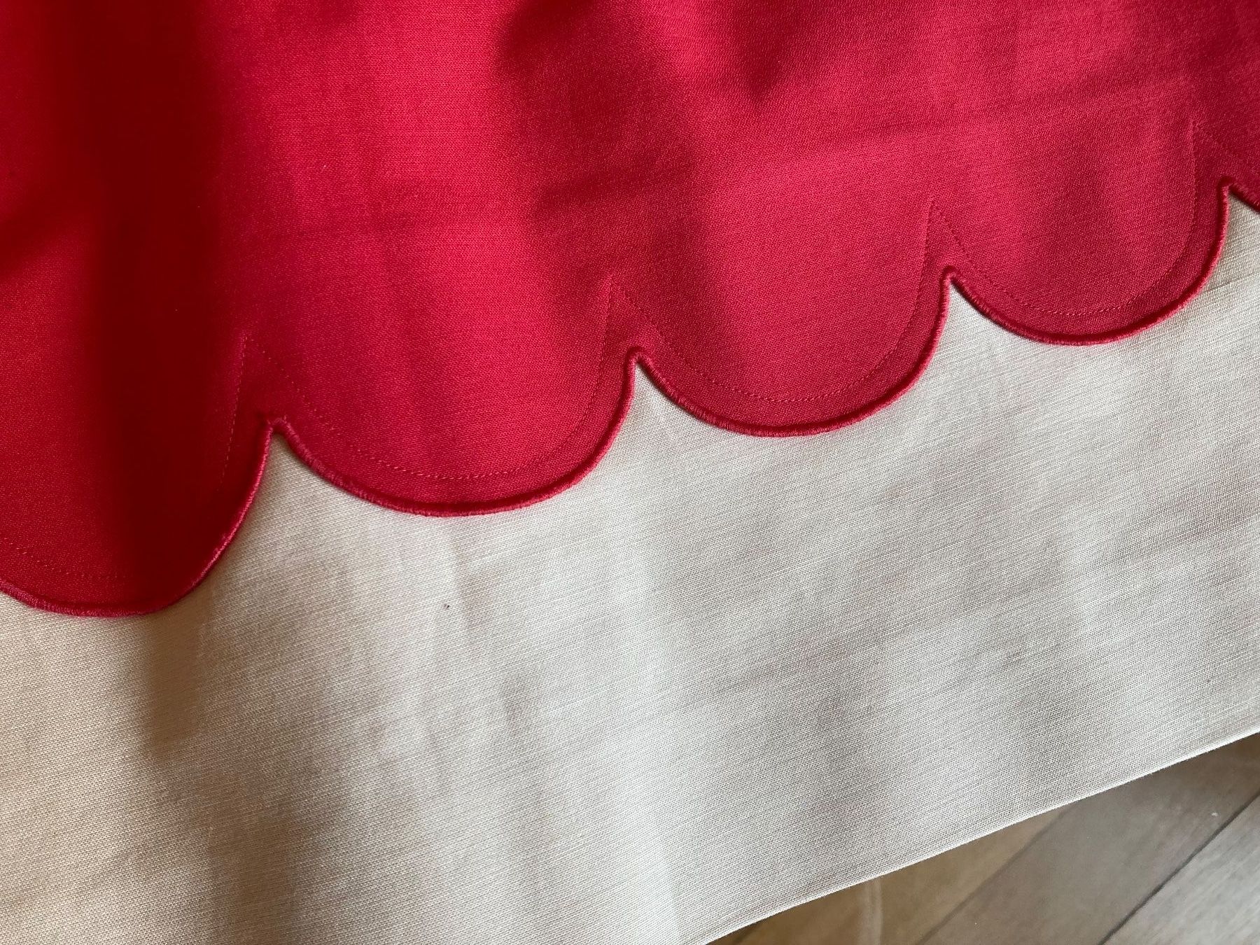 WUNDERBARER ROCK von RED VALENTINO, IT42, HIMBEERROT, TOP (Gebraucht ...