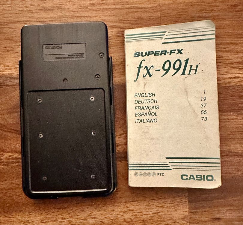 Casio Vintage Taschenrechner, fx-991H TOP!!! (Gebraucht) in Bassersdorf ...