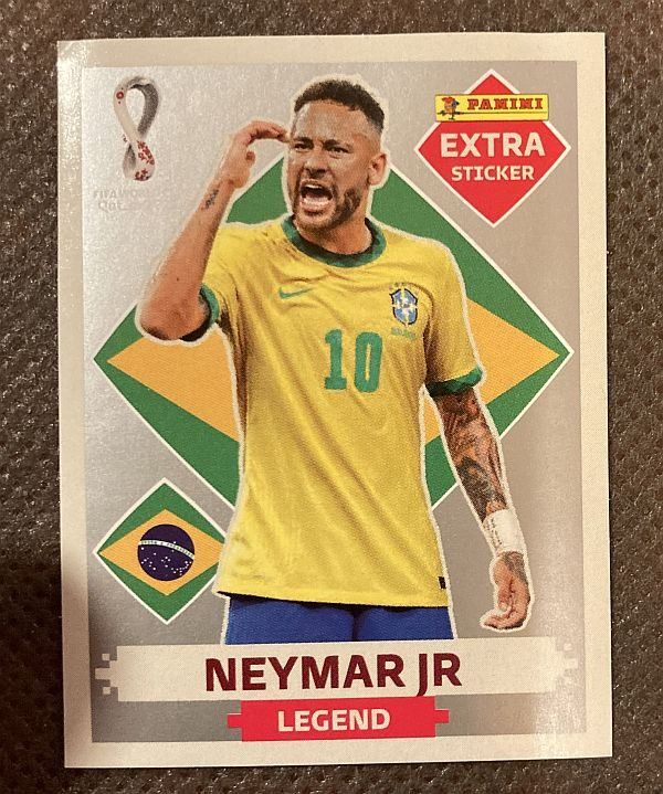 Qatar 2022 Extra Sticker Neymar Silver Acheter Sur Ricardo