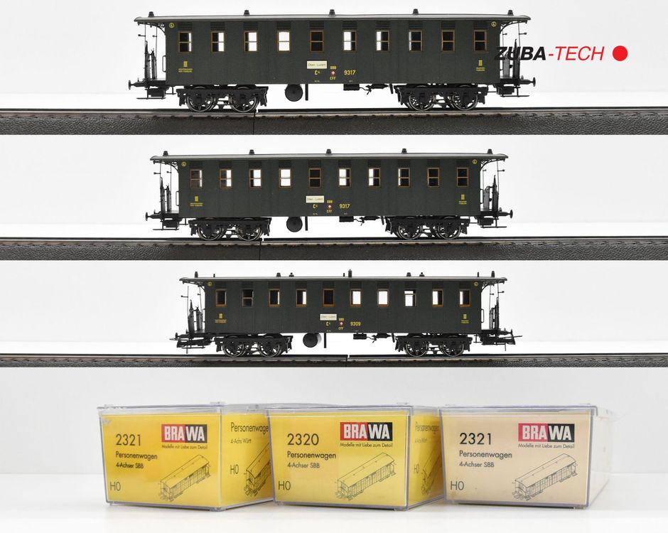 Brawa 3x Plattformwagen der SBB H0 WS mit OVP (Gebraucht) in St. Gallen ...