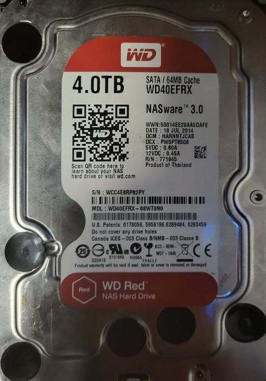 WD RED 4.0TB WD40EFRX | Kaufen auf Ricardo