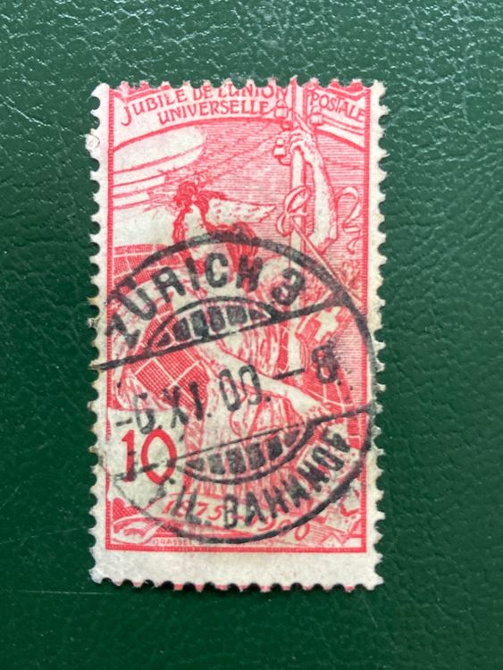 Schweiz 1900 UPU 10 Rp. Vollstempel ZÜRICH 3 6.XI.00 | Kaufen auf Ricardo