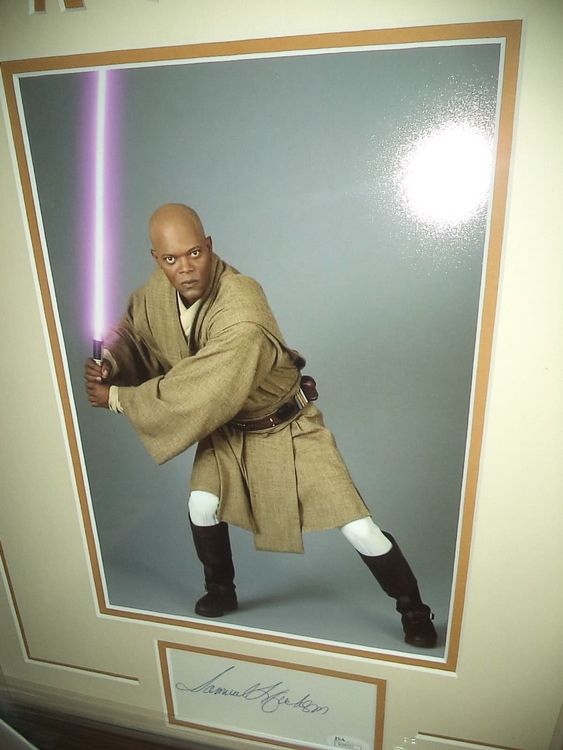 SAMUEL JACKSON STAR WARS Autogramm Mace Windu signiert | Kaufen auf Ricardo