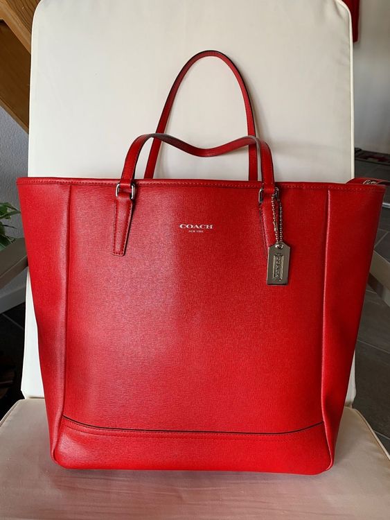 Rote COACH Leder Tasche / Shopper — super Zustand | Kaufen auf Ricardo