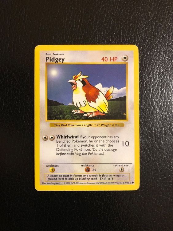 Base Set Shadowless Pidgey 57/102 Ab 1 (Gebraucht) in Paradiso für CHF ...
