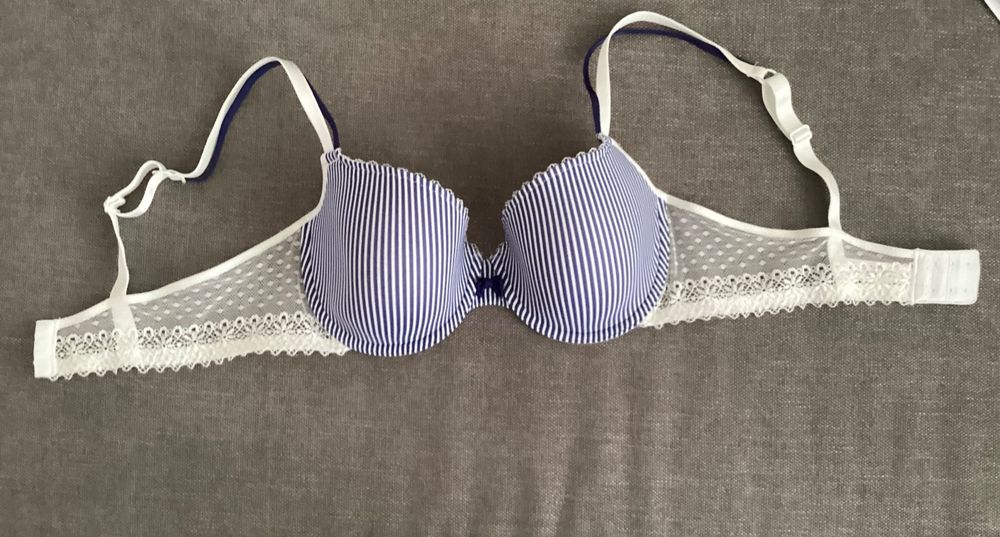 BH Passionata; Farbe dunkelblau weiss gestreift; Gr 80C; NEU (Neu ...