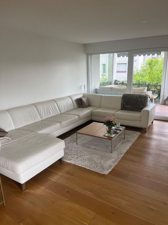 Weisses Ledersofa | Kaufen auf Ricardo