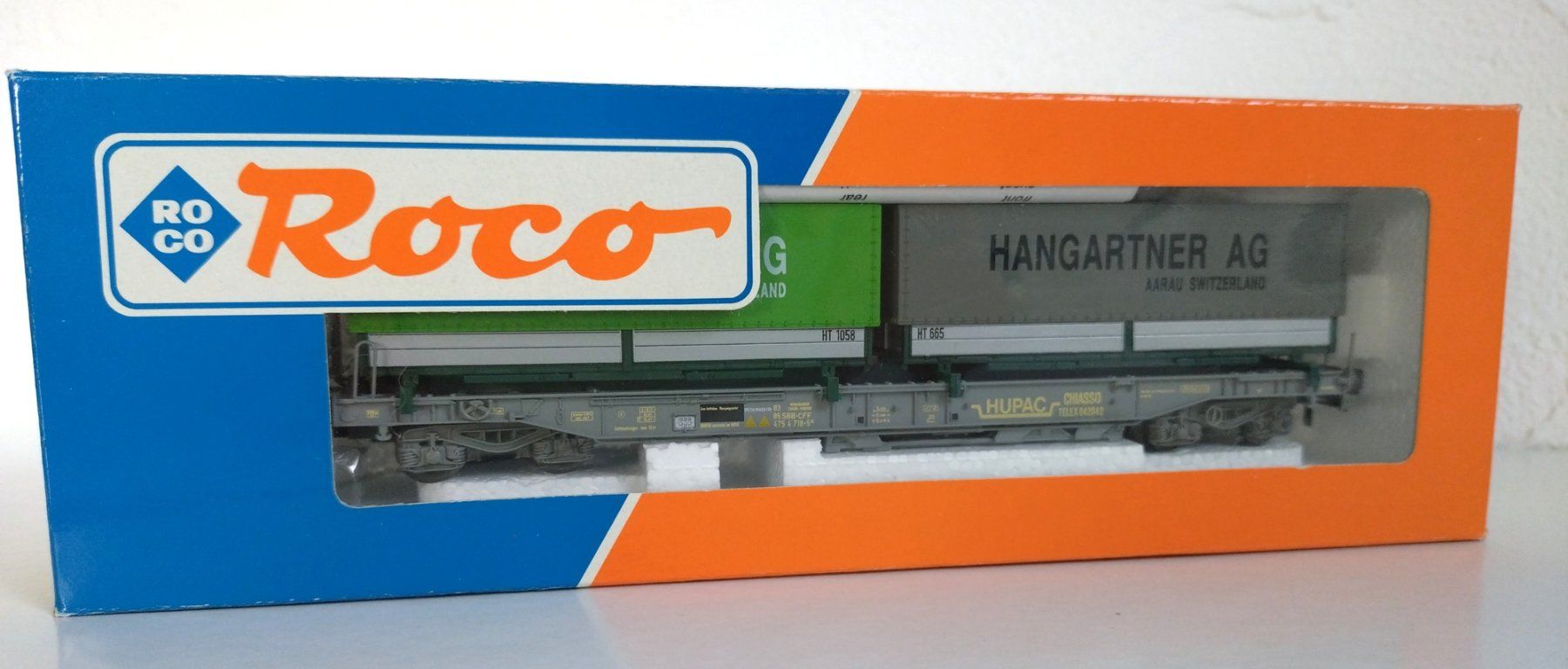 Roco 46369 SBB Hupac Güterwagen Hangartner, neu (Neu und ...