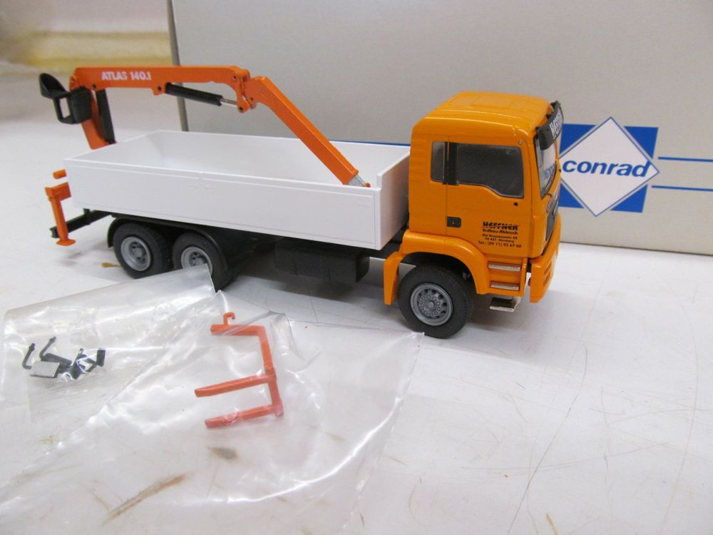 MAN MIT KRAN ATLAS 140.1 1:50 CONRAD (Neu (gemäss Beschreibung)) in Grueningen für CHF 63 – mit ...