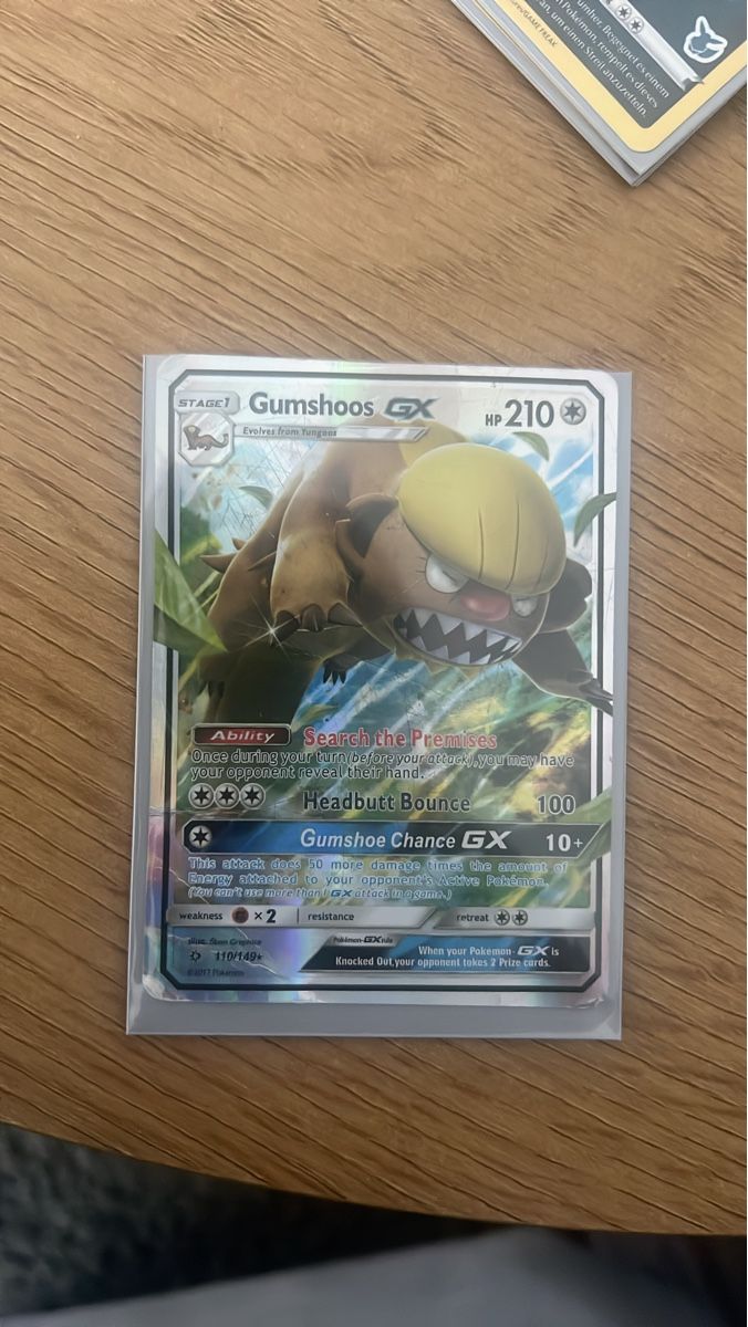 Pokemon Gumshoos GX - Seltene Karte für deine Sammlung! (Gebraucht) in ...