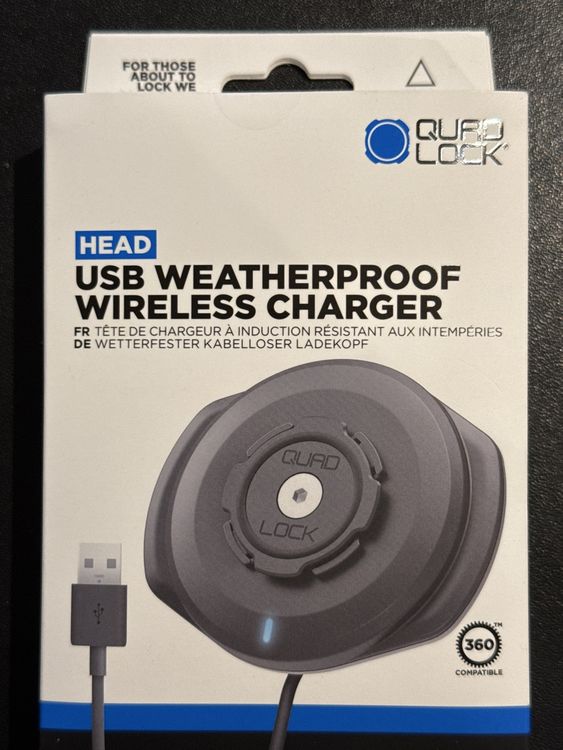 Quad Lock Weatherproof Wireless Charger Head NEW (Neu und ...