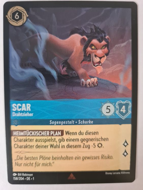 Lorcana FOIL, Scar - Drahtzieher, 158/204-DE-1 (Neu (gemäss Beschreibung)) in Sachseln für CHF 3 ...