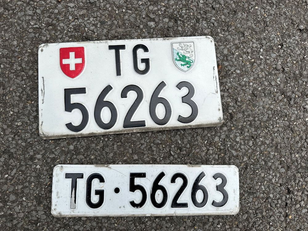 Kontrollschilder TG Auto Nummer (Gebraucht) in St.Gallen für CHF 160 ...