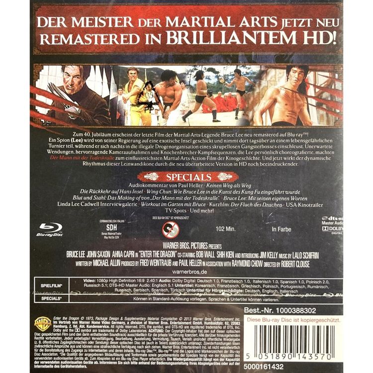 Bruce Lee - Der Mann mit der Todeskralle - Blu-ray (Gebraucht) in ...