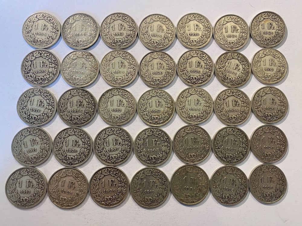 35 Stk 1.- über 100 Jahre Alt (3) (Gebraucht) in Ballwil für CHF 101 – mit Lieferung auf Ricardo ...